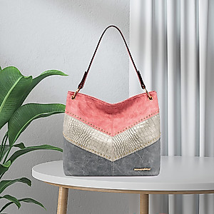 Montana West Purses for Women Hobo Bags Large Leather Handbags Shoulder Satchel Bag for Gift Travel Casual Work MWC-047BPK