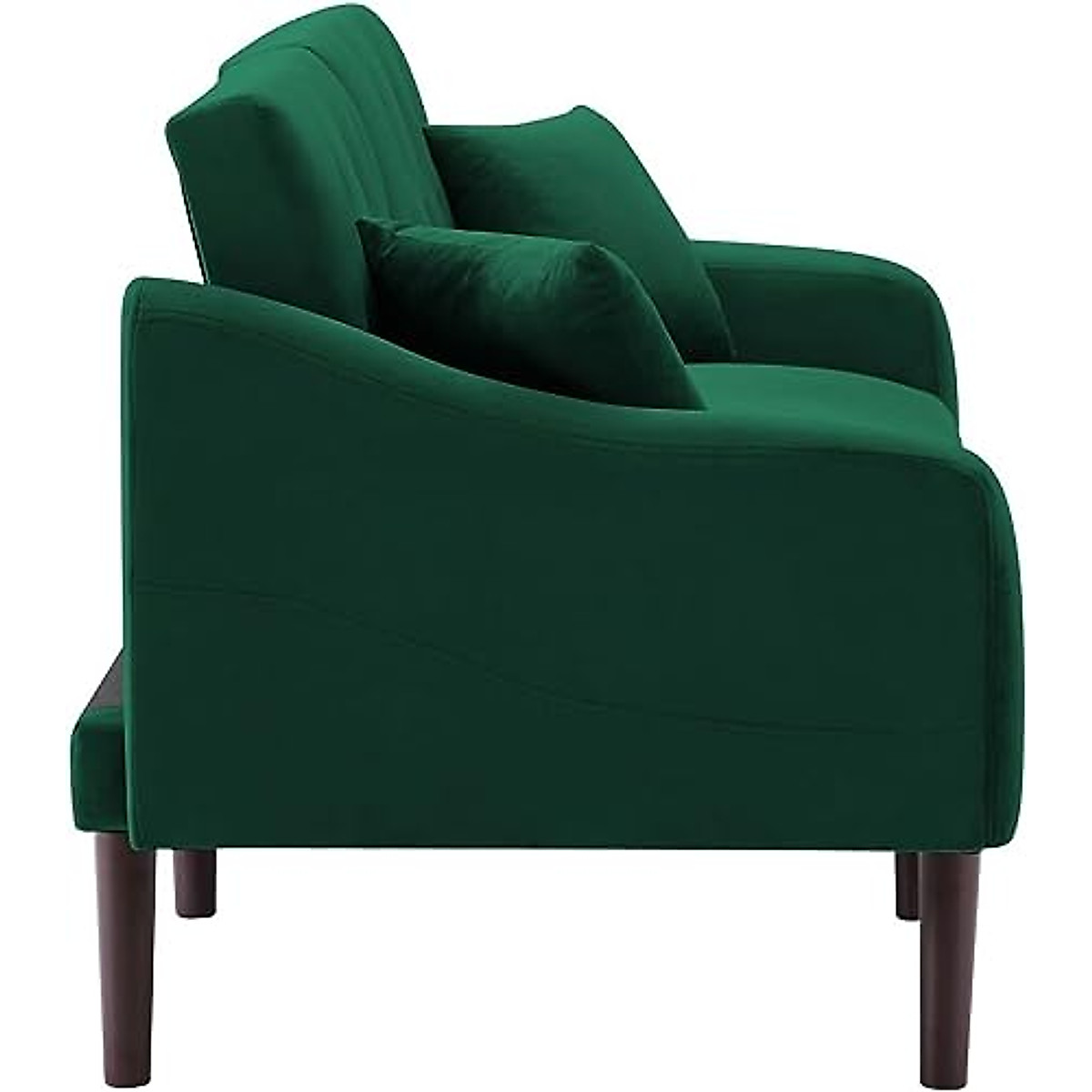 Modern Napping Futon Sofa Daybed Loveseat,2 Seaters Love Seat Convertible Sleeper Couch Bed for Home Apartment Office Small Space Living Room Furniture Sets