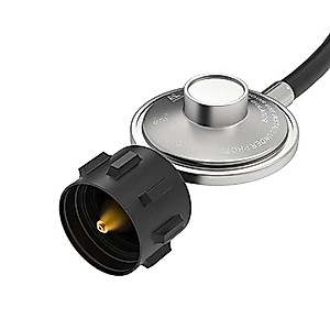 AJinTeby Propane Hose Regulator with 3/8" Quick Connect Disconnect for Mr. Heater Big Buddy Heater -12FT QCC1 Connection