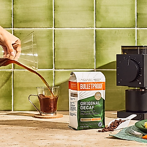 The Original Whole Bean Decaf Coffee, Medium Roast, 12 Oz, Bulletproof Keto Friendly 100% Arabica Coffee, Certified Clean Coffee, Rainforest Alliance, Sourced from Guatemala, Colombia & El Salvador