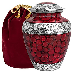 Trupoint Memorials Cremation Urns for Adult - Handcrafted Cremation Urn, Large Burial Urns for Ashes Adult Male - Urns for Human Ashes Adult Female, Funeral Decorative Urns - Up to 200 LBS