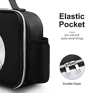 Funny Bigfoot Sasquatch Full Moon Insulated Lunch Tote Bag Durable Lunch Box Container with Detachable Buckled Handle for Office Work Picnic Travel