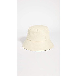 Lack of Color Women's Wave Bucket Hat, Beige, Off White, M-L