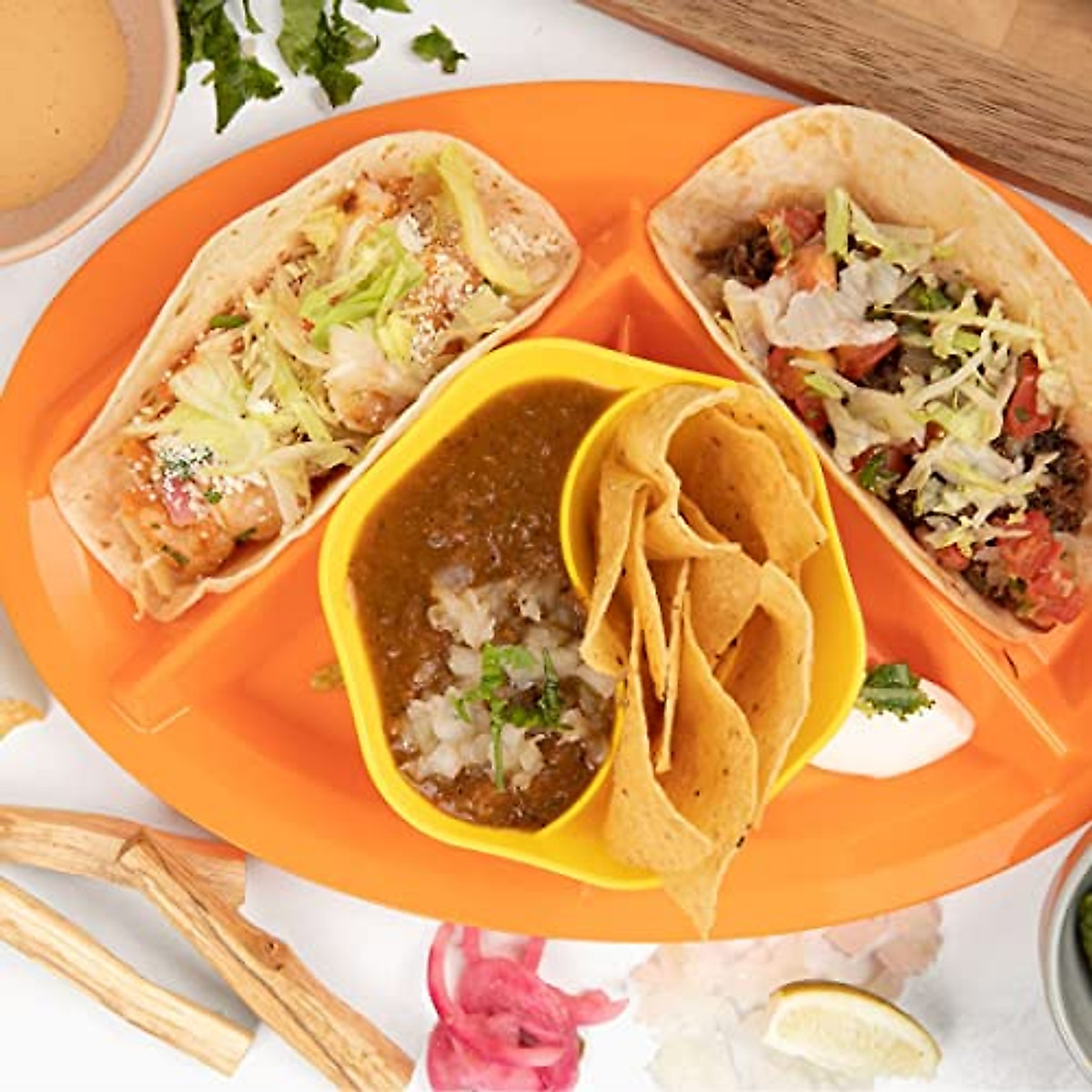 Jarratt Industries Big Taco Plate, Made in the USA, Designed