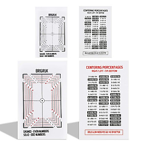 The Center Tool Card Grading - Centering Tool New 2022 Includes 2X Card Centering Tool and 2X Centering Guide (Card)