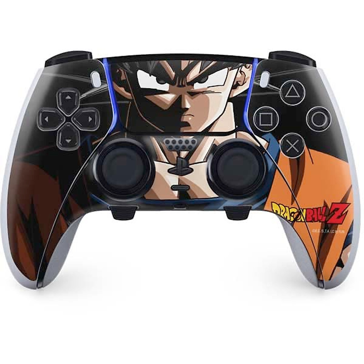 Skinit Gaming Decal Skin Compatible with PS5 DualSense Edge Pro Controller - Officially Licensed Dragon Ball Z Goku Portrait Design