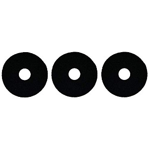 Oreck Commercial 437071 Strip Orbiter Pad, 12" Diameter, Black, for ORB550MC Orbiter Floor Machine (Thrее Рack, Black)