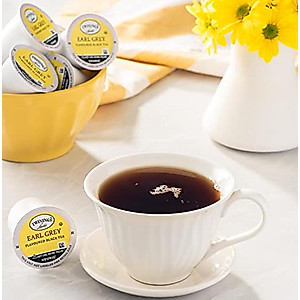 By The Cup Twinings Herbal & Decaffeinated Sampler Assorted Keurig 2.0 K-Cups with By The Cup Honey Sticks, 20 Count