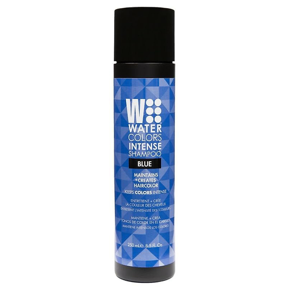 Watercolors INTENSE Semi Permanet Color Depositing Shampoo. Sulfate & Paraben Free to Maintain & Enhance Hair Color 8 fl oz - BLUE