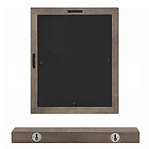 Kate and Laurel Bordeaux Gallery Wall Frame and Shelf Kit, Set of 10, Multiple Coastal Finishes, Assorted Size Frames and Three Display Shelves