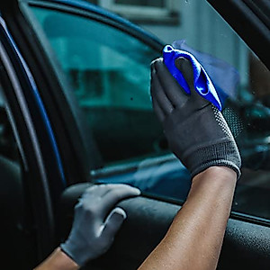 WITHUS The Shine Carbon Microfiber Glass Towel 2-Pack, 380gsm - Gloss Effect, Static Electricity Prevention, Lint Free, Korean Premium Car Window Care, Bath, Kitchen Cleaning Cloth, 16x19.7