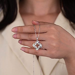 Ashleymade Customized Name Necklace with Baby Feet Pendant Mom necklace with kids names with Simulated Birthstones Necklace for Women (4 names)