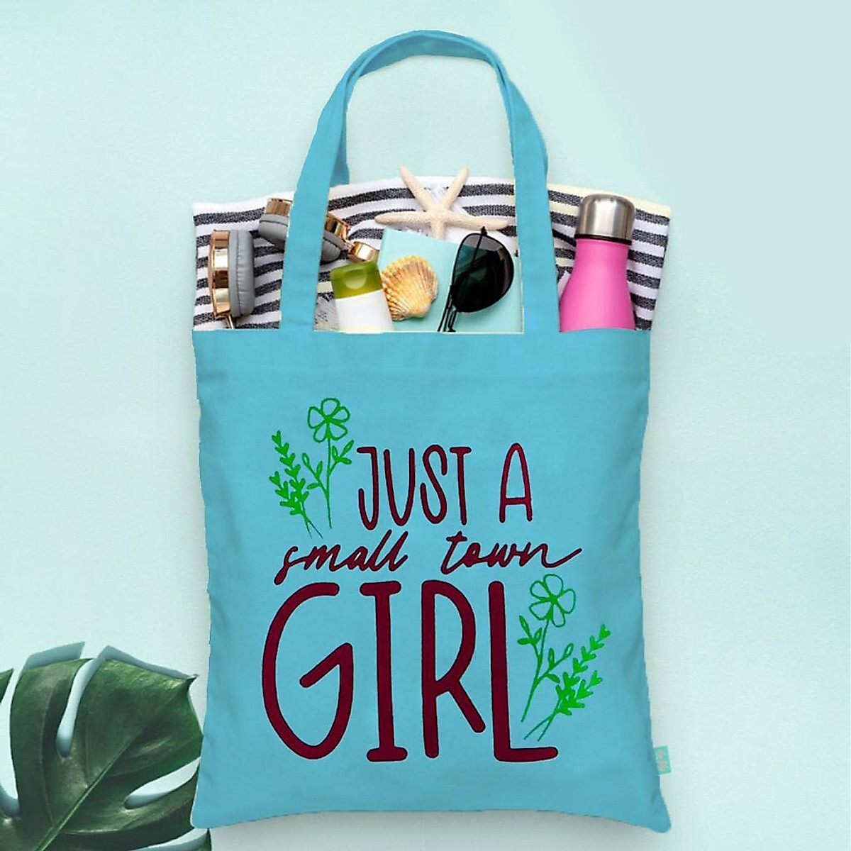 SPHENNE Canvas Tote Bag (Sky Blue)