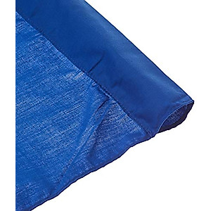 Baby Doll Bedding Reversible Round Crib Curtains, Light Blue/Royal Blue