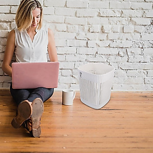 Cabilock 1pc Garbage Can Black Bathroom Trash Kitchen Trash Can Trash Can Bedroom Under Sink Trash Can Rainbow Trash Can Wall Mounted Desk Trash Basket Wicker White Old Fashioned Pp Girl
