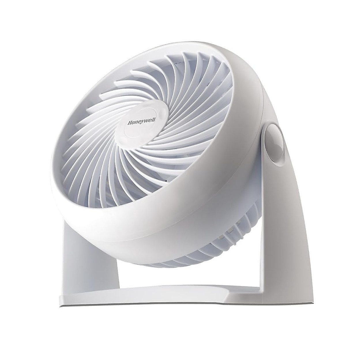 Honeywell HT-904 TurboForce Tabletop Air Circulator Fan, Small, White – Quiet Personal Fan for Home or Office, 3 Speeds and 90 Degree Pivoting Head