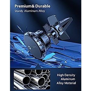 VICSEED 𝟮𝟬𝟮𝟯 𝙐𝙥𝙜𝙧𝙖𝙙𝙚𝙙 Magnetic Phone Holder for Car [6 Strong N55 Magnets] Magnetic Car Mount [1S Put &Take] Car Vent Phone Mount for Car Hands-Free Holder, Fit with All Smartphones