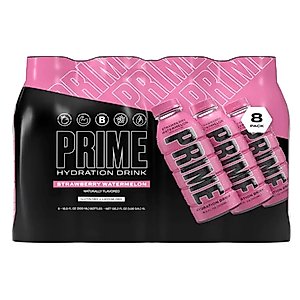 Prime Hydration 8 Pack Strawberry Watermelon