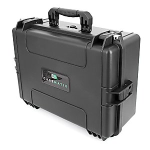 CASEMATIX Hard Shell Travel Case Pro Edition Compatible with Xbox Series X Console, Controllers, Headset and Other Accessories - IPX7 Waterproof, Crushproof Carrying Case with Customized Foam Interior