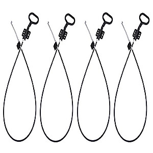 Anndason 4 Pcs Sofa Recliner Replacement Parts Cable with D-Ring Release Pull Handles