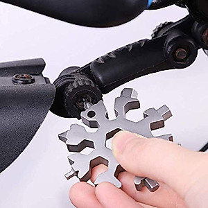 18 In 1 Snowflake Multi-Function Tool, Stainless Steel Snowflake Tool, Beer Bottle Opener, Beautifully Packaged