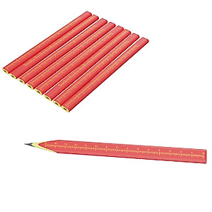 KR. LIF 8 PCS Carpenter Pencils Construction Pencil, Carpenter Marking Pencil for Woodworking Concrete Scriber Marking Tool
