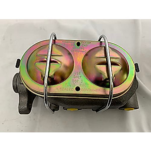 BST BSSP Universal Firewall Mount Power Brake Pedal Assembly w/ 7" Dual Booster & Master Underdash Mount Master Cylinder Disc Kit Standard Cast Iron & Zinc Plated