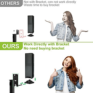 Pack of 2 Adjustable Stand for Bose Speaker Stand, for Bose OmniJewel Lifestyle 650, Surround Speaker 700, Surround Sound Speaker Stand for Bose Omnijewel Speaker Stands with OmniJewel Bracket