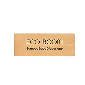 ECO BOOM Diapers, Baby Bamboo Viscose Diapers, Eco-Friendly Natural Soft Disposable Nappies for Infant, Size 4 Suitable for 20 to 31lb (Large - 60 Count)