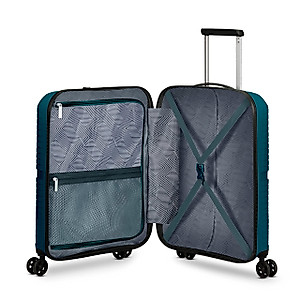 American Tourister Airconic Hardside Expandable Luggage with Spinners, Deep Ocean, 2PC SET (Carry-on/Medium)