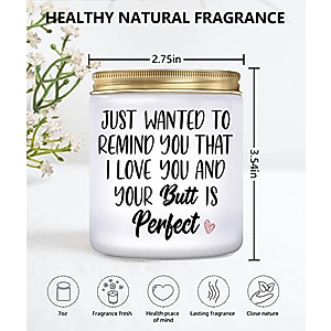 Gift for Her- Funny Valentine Gifts for Girlfriend, Wife- Birthday Gifts for Him, Boyfriend, Husband- I Love You Gifts, Romantic Anniversary, Christmas Gifts for Her, Lavender Scented Candles (7oz)