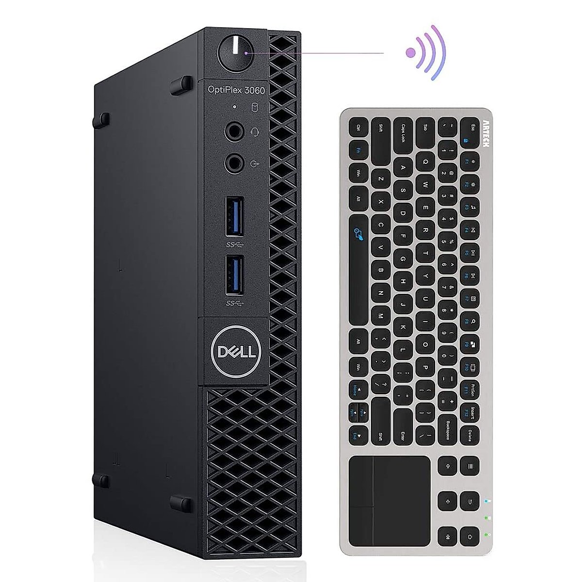 Dell Mini PC Windows 11 Pro OptiPlex 3060 Mini Computers,Intel i5-8500T up to 3.5Ghz,16GB DDR4 256GB M.2 NVMe SSD,AX210 Built-in WiFi 6E,HDMI Dual Monitor Support,Wireless Touch Keyboard(Renewed)
