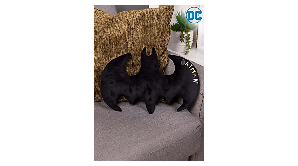 Fun Costumes Plush Batman Bat Pillow - Standard Size for Fans
