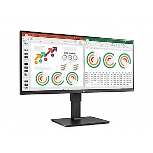 LG 34” 34BN77C-B IPS QHD UltraWide™ Curved Monitor (3440x1440) with 21:9 Aspect Ratio, HDR10, sRGB 99% Color Gamut, Dual Controller & MaxxAudio,Black