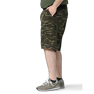 Lee Men's Big & Tall New Belted Wyoming Cargo Short, Combat Camo, 44