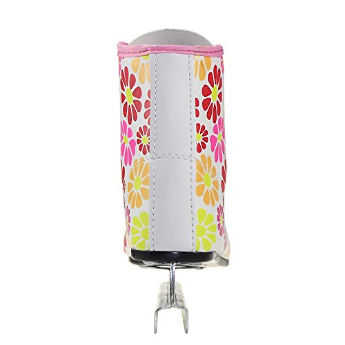 American Athletic Shoe Girl's Little Rocket Double Runner Ice Skate, White, 8