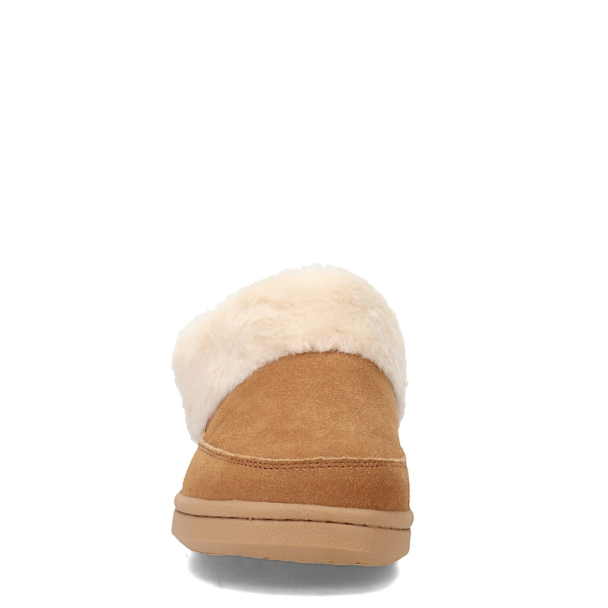 Clarks Womens Faux Fur Lined Clog Slipper Warm Cozy Indoor Outdoor Plush Slipper (Cinnamon Suede, 7)