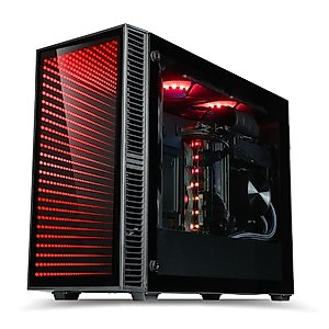 Continuum Mini Gaming Desktop - NVIDIA GeForce RTX 4070 Super 12GB, AMD 8-Core Ryzen 7 8700F CPU, 32GB DDR5 RAM, 1TB Gen4 NVMe SSD, WiFi 6, Windows 11 Home - Tiny Liquid Cooled RGB Gamer Computer