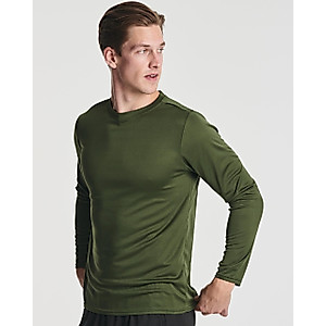 3 Pack Mens Fishing Sun Long Sleeve T-Shirt Mesh Workout Dry Fit Gym Tee Casual Athletic Active Casual Wicking Exercise Running Sport Hiking Training Top UPF