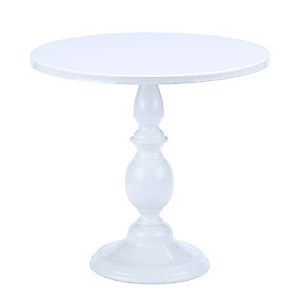 Hotity 12 Inch Cake Stand Round Cupcake Stands Metal Dessert Display Cake Stands, White