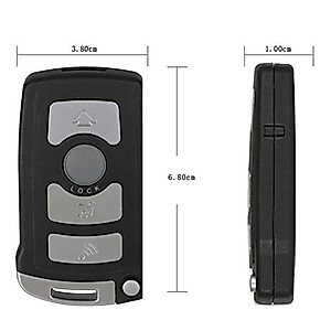 Keyless Entry Remote Key Fob X 1 for 2006-2011 for BMW for 740i for 740Li for 750i for 750i xDrive for 750Li for 750Li xDrive or 760i for 760Li (eps7866)-4 Buttons