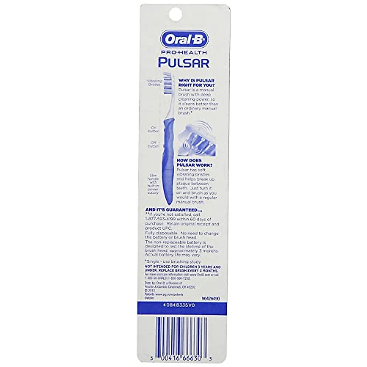 Oral-B Pulsar Toothbrush Soft, Pack of 2