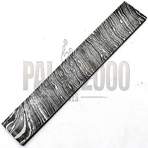 PAL 2000 KNIVES HUN-9937 Handmade Damascus Steel 10x5 Inches Billet Blank - Knife Making Bar