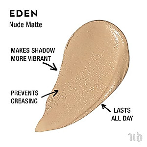 Urban Decay Eyeshadow Primer Potion, Eden - Award-Winning Nude Matte Eye Primer for Crease-Free Eyeshadow & Makeup Looks - Lasts All Day - Great for Oily Lids - 0.33 fl oz