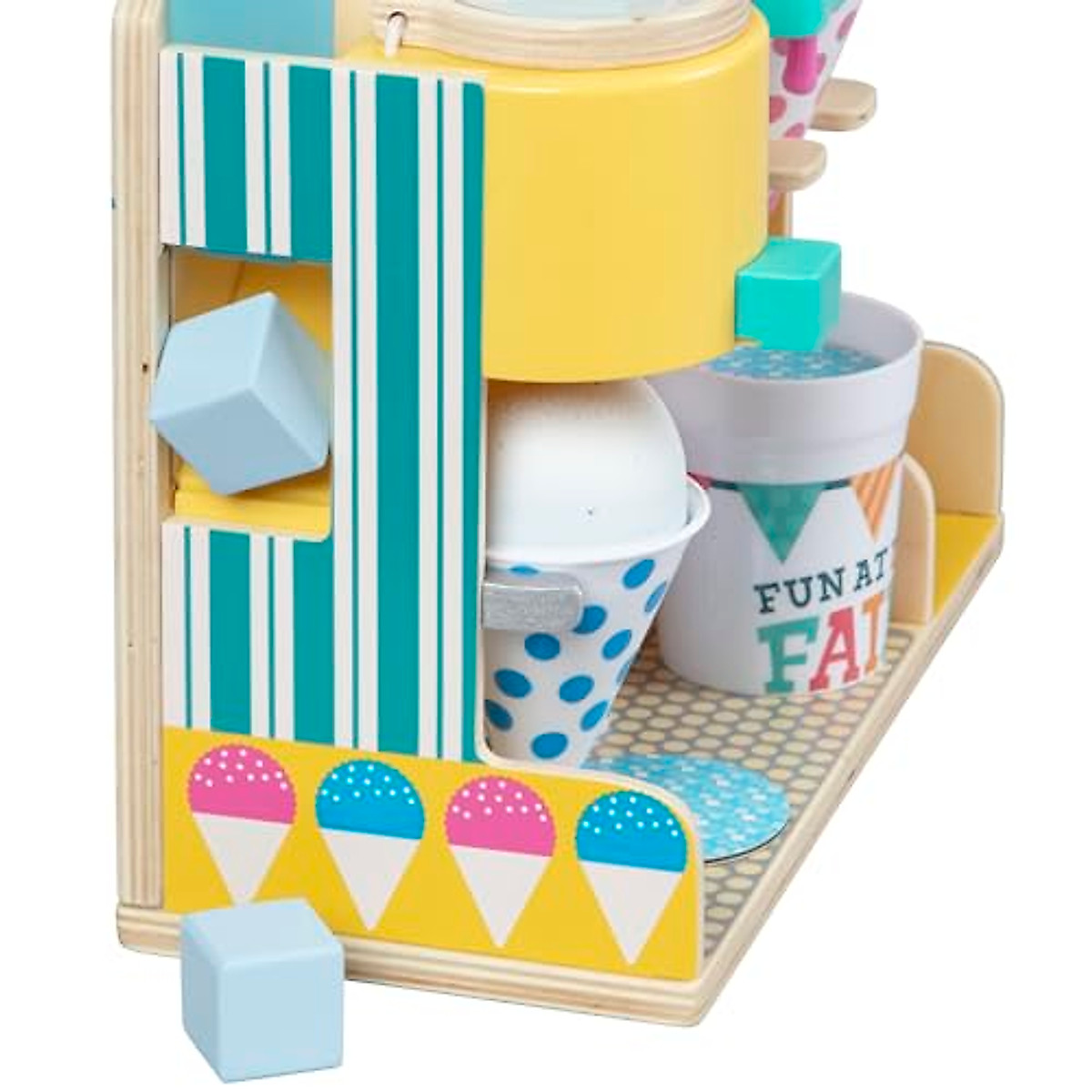 Melissa & Doug Fun at The Fair! Wooden Snow-Cone and Slushie Play Food Set - FSC Certified