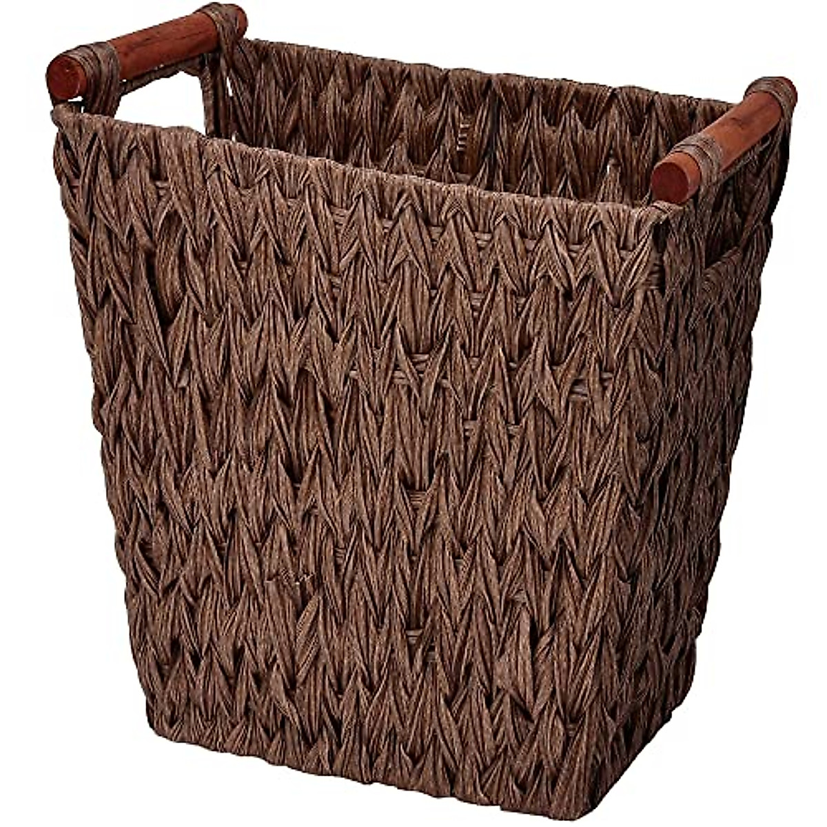 GRANNY SAYS Bundle of 1-Pack Wicker Wastebasket & 1-Pack Wicker Bathroom Wastebaskets