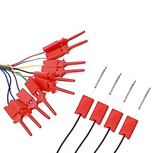 A Set 10 pcs Red Logic Analyser Useful High Efficiency Clip Ideal Test Hook