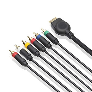 GREATLINK 6FT Component AV Cable 6RCA plug Premium High Resolution HDTV Component RCA Audio Video Cable Compatible with PlayStation 3 PS3 and PlayStation 2 PS2 Gaming Console
