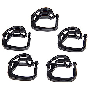 Mtsooning 50PCS Shade Cloth Clips, Black Net Clip Hooks, Universial Plastic Clamps for Sun Shade Net/Anti-Bird Net/Garden Net/Rope/Canopy