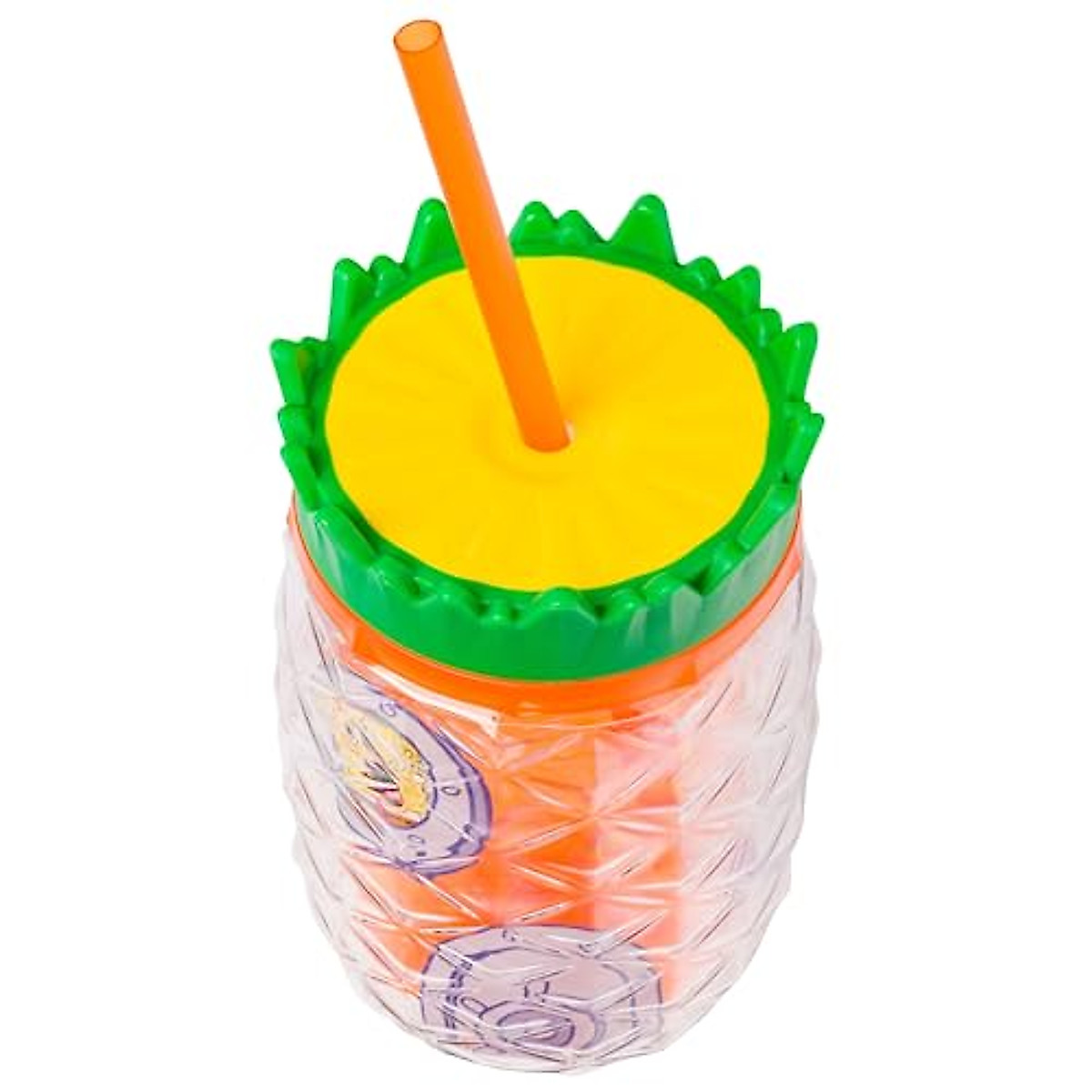Silver Buffalo Spongebob Squarepants Gary Snail House in Bikini Bottom Pineapple Double Wall Tumbler, 16 Ounces
